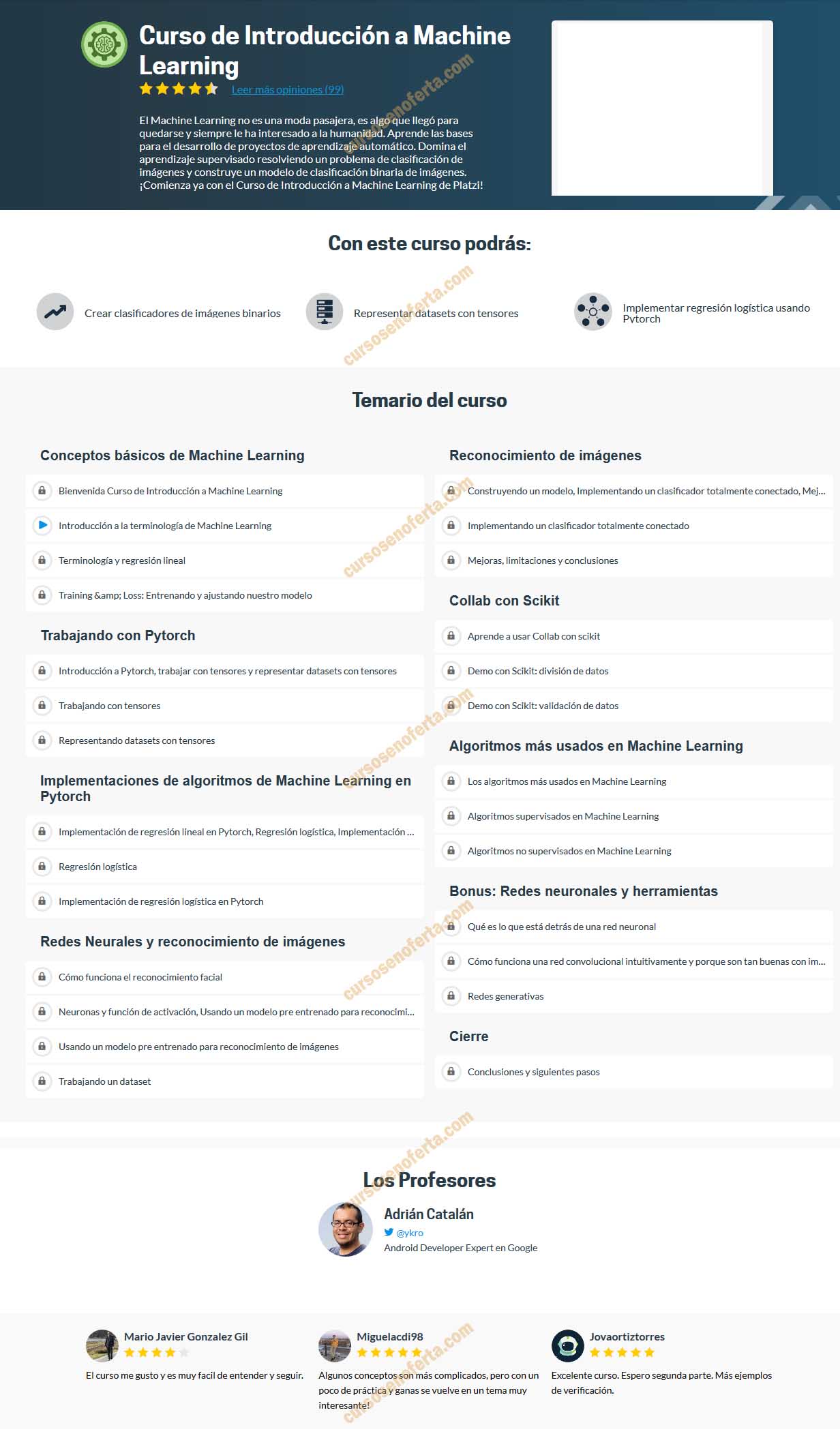 Curso de Introducción a Machine Learning - cursosenoferta.com Curso de Introducción a Machine Learning - cursosenoferta.com